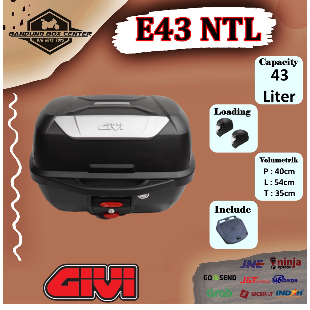 Jual Box Givi E43 NTL Box Motor Givi E43 Box Touring Givi E 43 NTL Box Givi | Shopee Indonesia