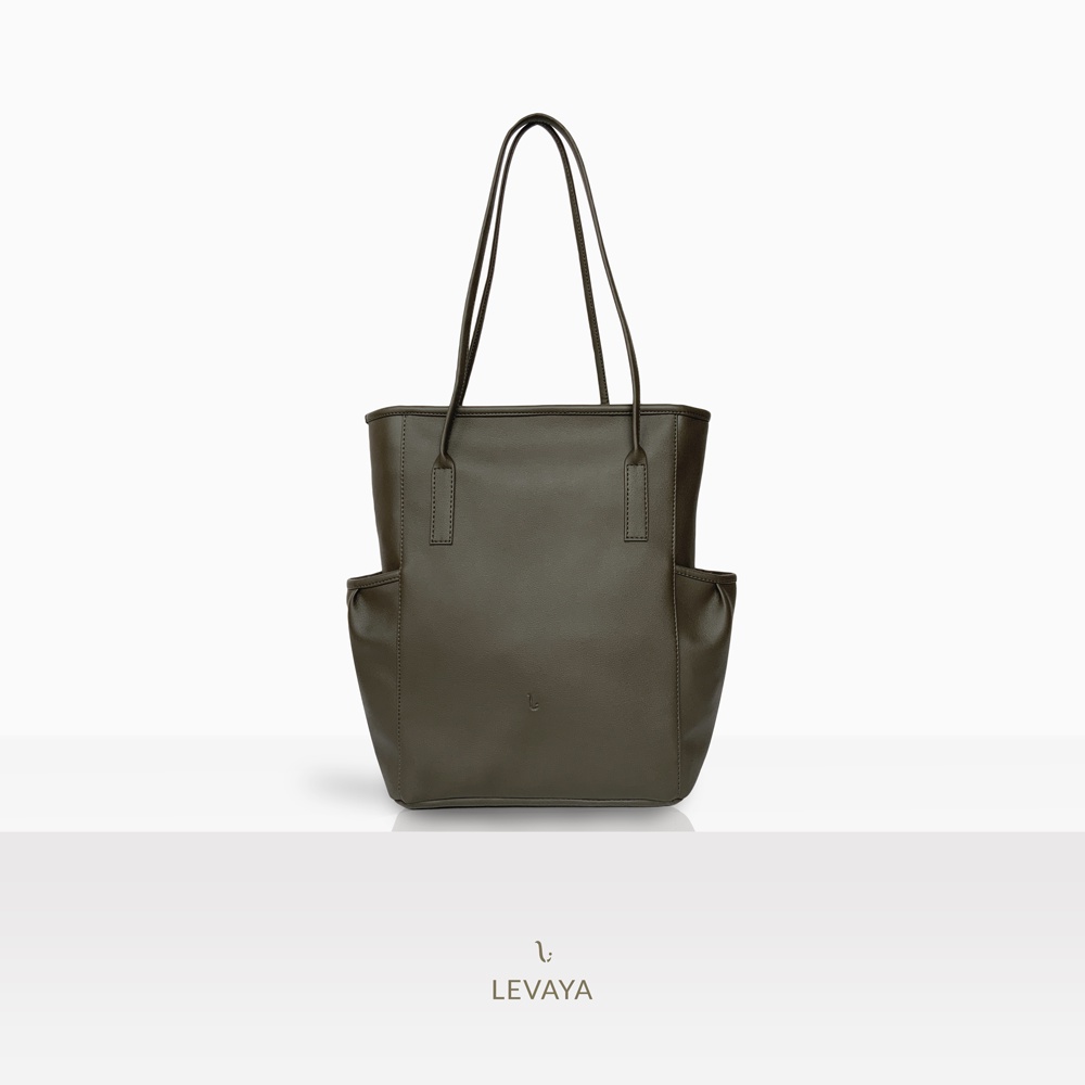 Jual LEVAYA Lula Totebag - Olive - Tas Wanita | Shopee Indonesia