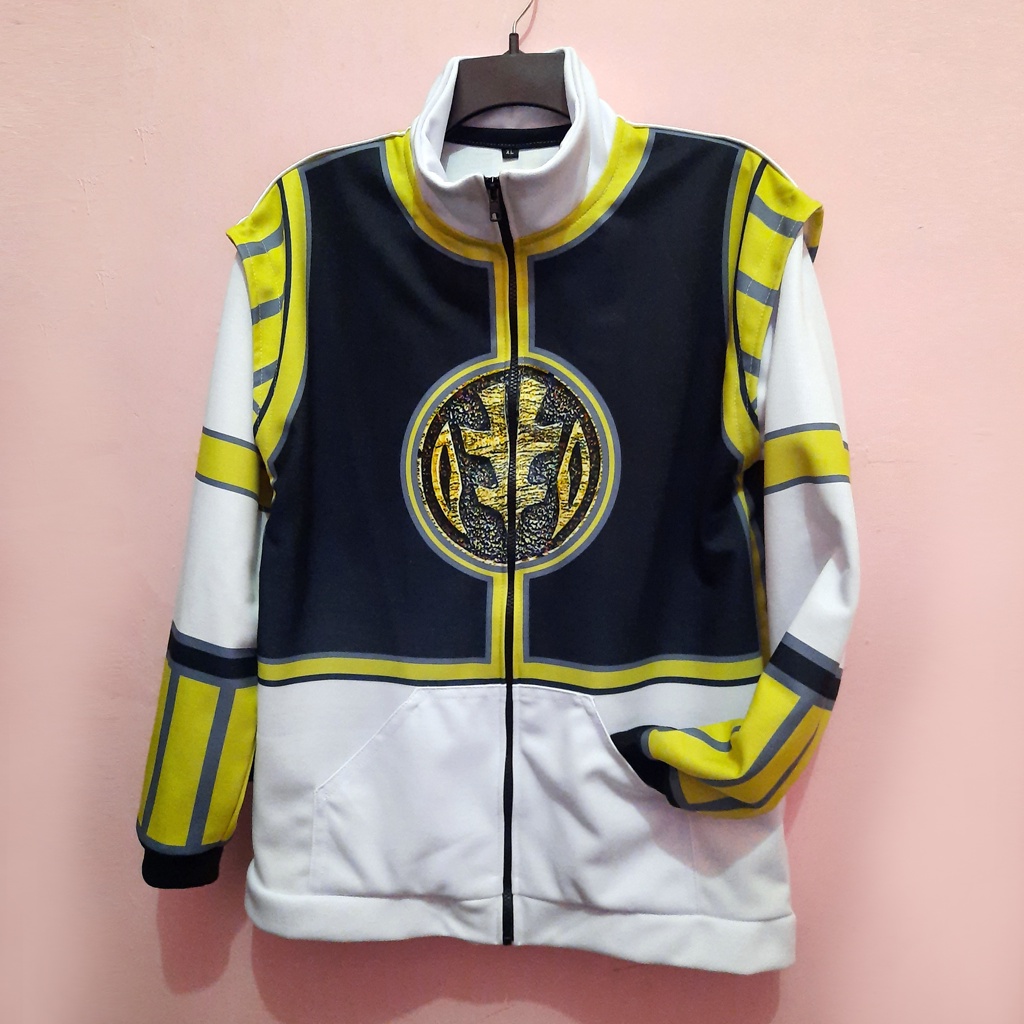 Jual Jaket Power Rangers Mighty Morphin White Bahan Halus Lembut Tebal ...