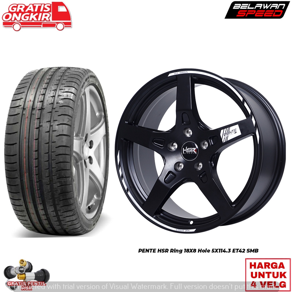 Jual PROMO!!!!PAKET VELG PLUS BAN PALING MURAH HSR PENTE RING 18 PLUS BAN ACCELERA UNTUK INNOVA ...