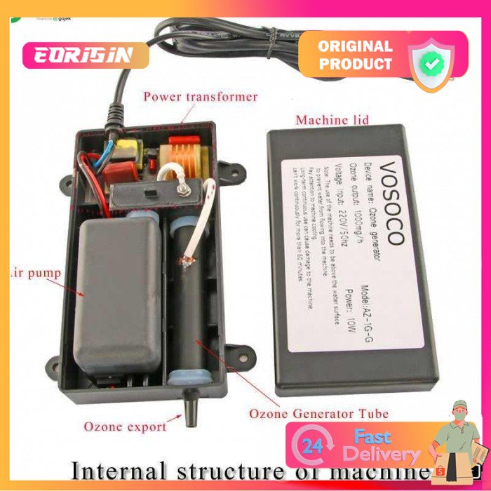 Jual Ozone Generator Water Air Purifier Sterilizer 1000mg | Shopee Indonesia