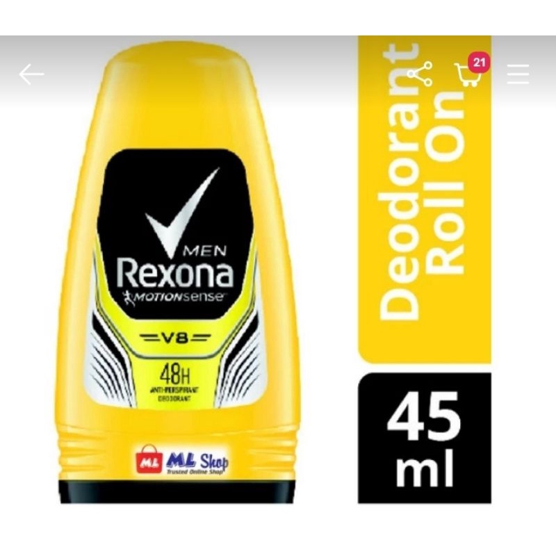 Jual Rexona V8 roll on 50ml | Shopee Indonesia