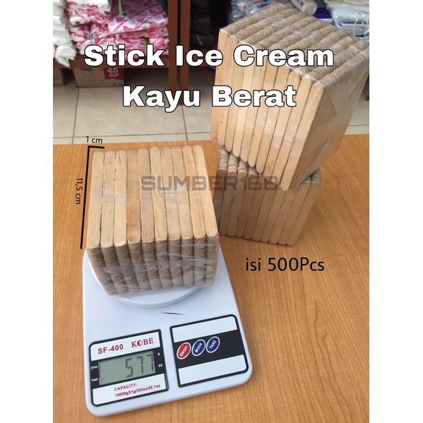 Jual [500pcs] STICK ICE CREAM KAYU KUALITAS BERAT DAN RAPI | STIK KAYU ...