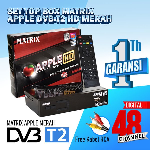 Jual Grosir STB Set Top Box Matrix Apple Merah Dan Kuning | Shopee ...