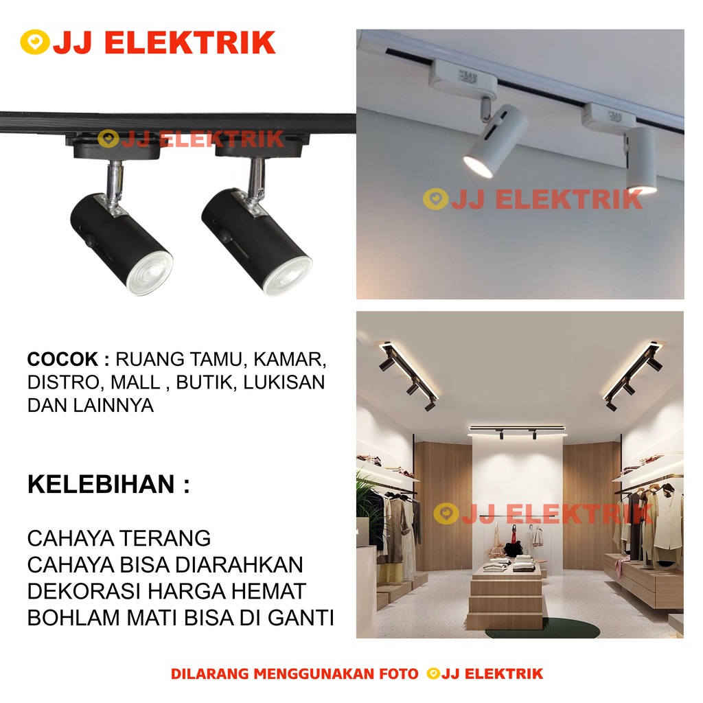 Jual Paket 2 Lampu Rell Track LED Sorot Lampu Sorot Tracklight Rel 0.5M ... Jual Paket 2 Lampu Rell Track LED Sorot Lampu Sorot Tracklight Rel 0.5M ...