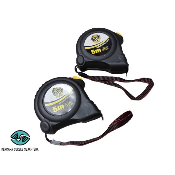 Jual Meteran Karet Auto Stop Alat Ukur Tukang Measuring Tape 5 Meter ...