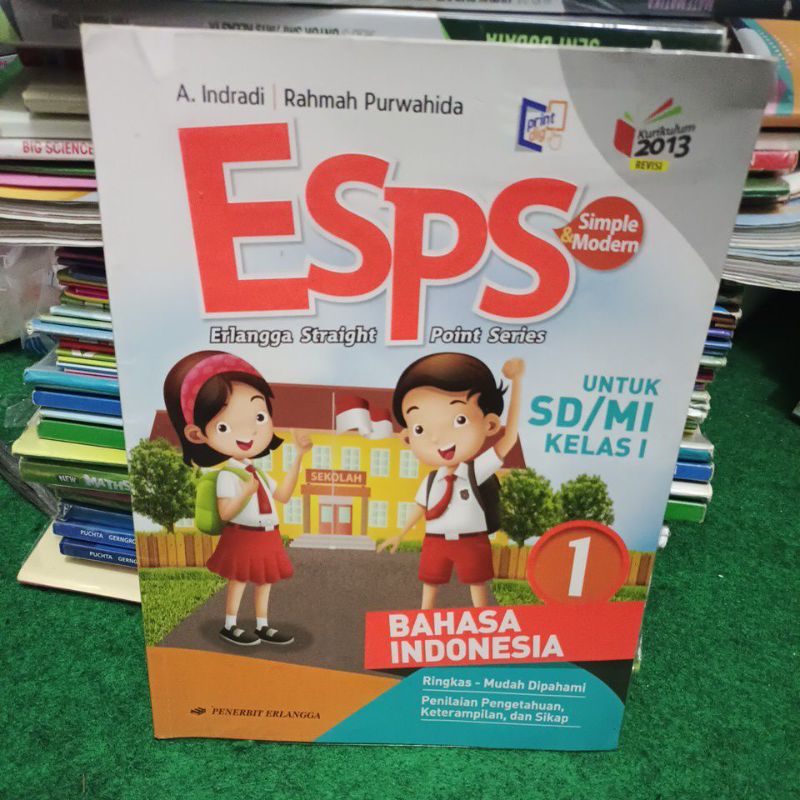 Jual esps bahasa Indonesia untuk SD kelas 1 penerbit Erlangga kurikulum 2013 edisi revisi ...