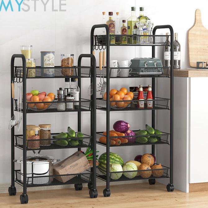 Jual Rak Dorong Roda Seri E 3/4 /5 Tingkat Susun Besi Kuat Troli ...