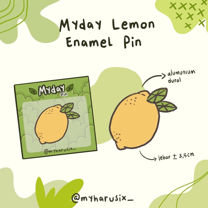 Jual Myday Day6 Lemon Enamel Pin | Shopee Indonesia