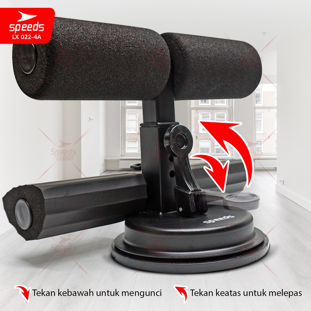 Jual SPEEDS Sit UP Stand + Tali Resistance Band Alat Olahraga Sit Up ...