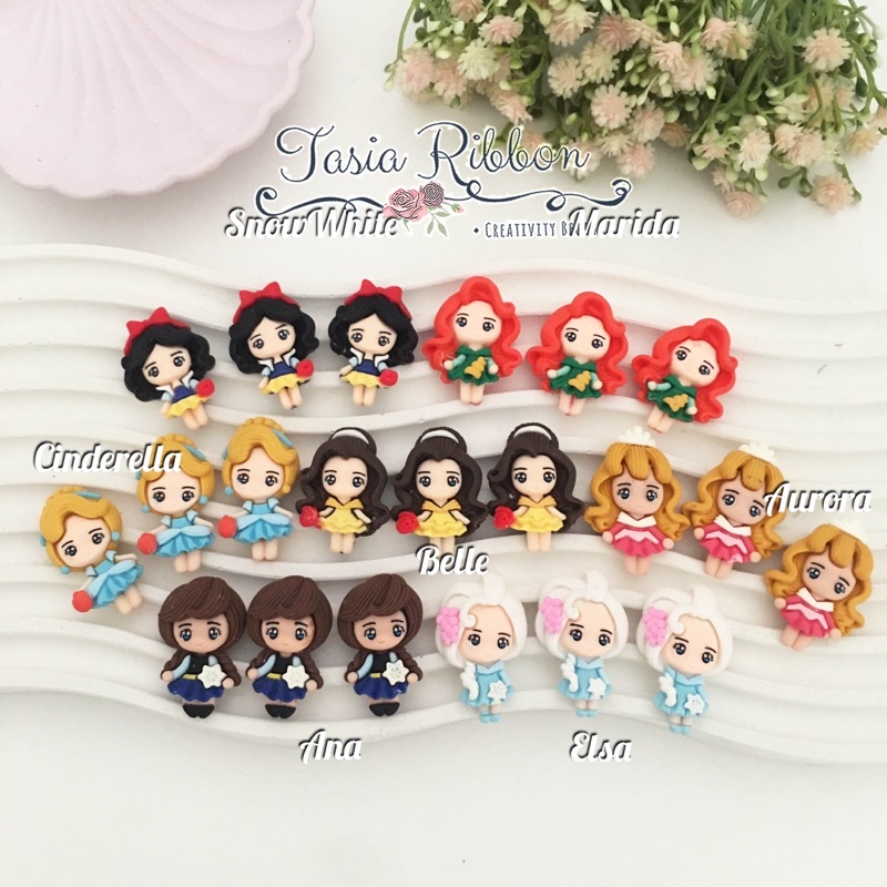 Jual IMPORT Resin Clay Princess Doll (7pc)-(Termurah Clay Kualitas ...