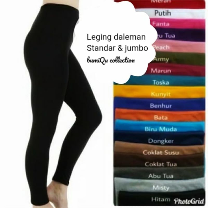 Jual leging panjang/leging wanita spandex standar | Shopee Indonesia