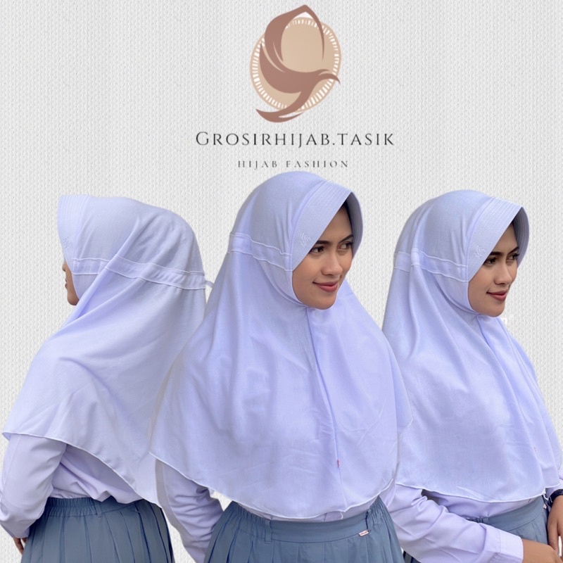 Jual KERUDUNG SEKOLAH UKURAN (S/M/L/SMA) MODELAN RABBANI INNOVA PITA SERUT TUTUP ANAK SD SMP SMA ...