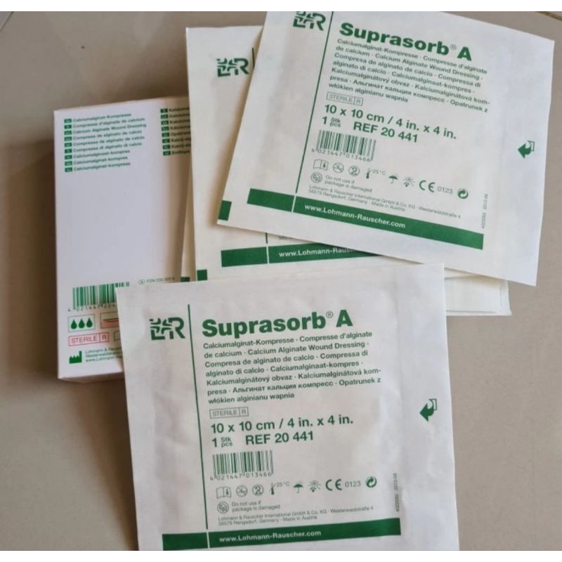 Jual Suprasorb A 10x10cm Calsium Alginate Wound Dressing Luka Decubitus ...