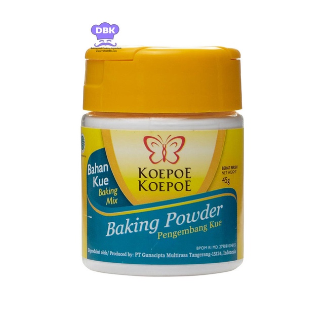 Jual kupu-kupu koepoekoepoe baking powder 45gr pengembang kue | Shopee ...