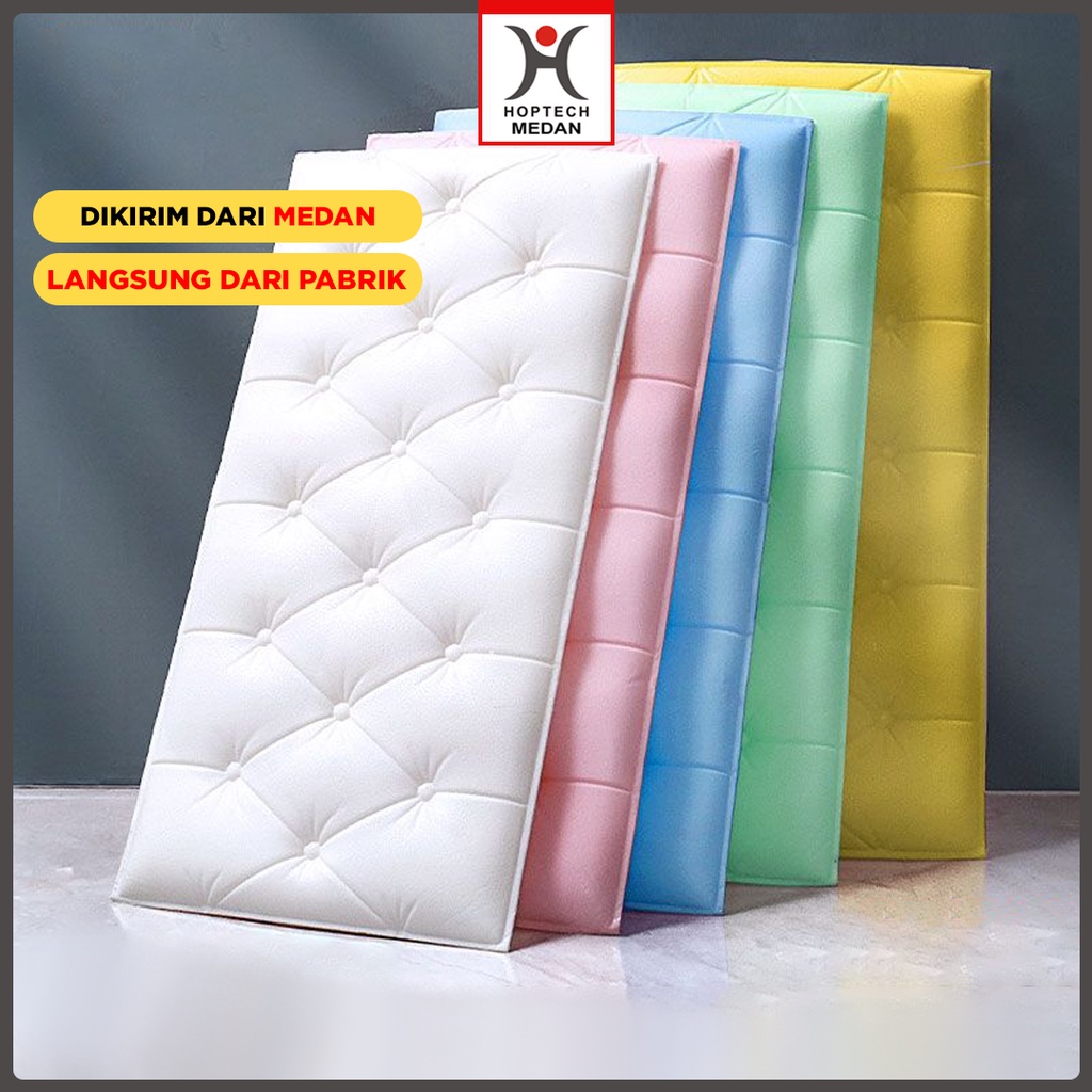 Jual Wallpaper 3D Foam Kedap Suara Tahan Air Headboard Bed Wallfoam Empuk Lembut 60cm X 30cm ...