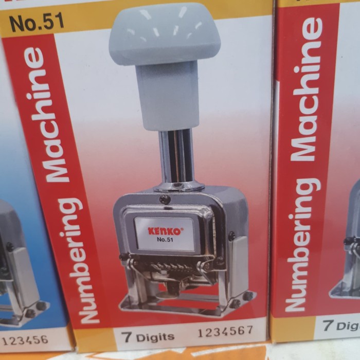 Jual Stm Kenko Numerator 7Digit/Automatic Number Machine/Stempel Angka ...