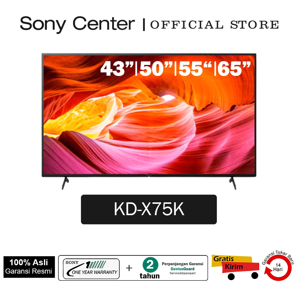 Jual SONY KD-65X75K / KD65X75K / KD 65X75K X75 Ultra HD 4K HDR Smart TV ...