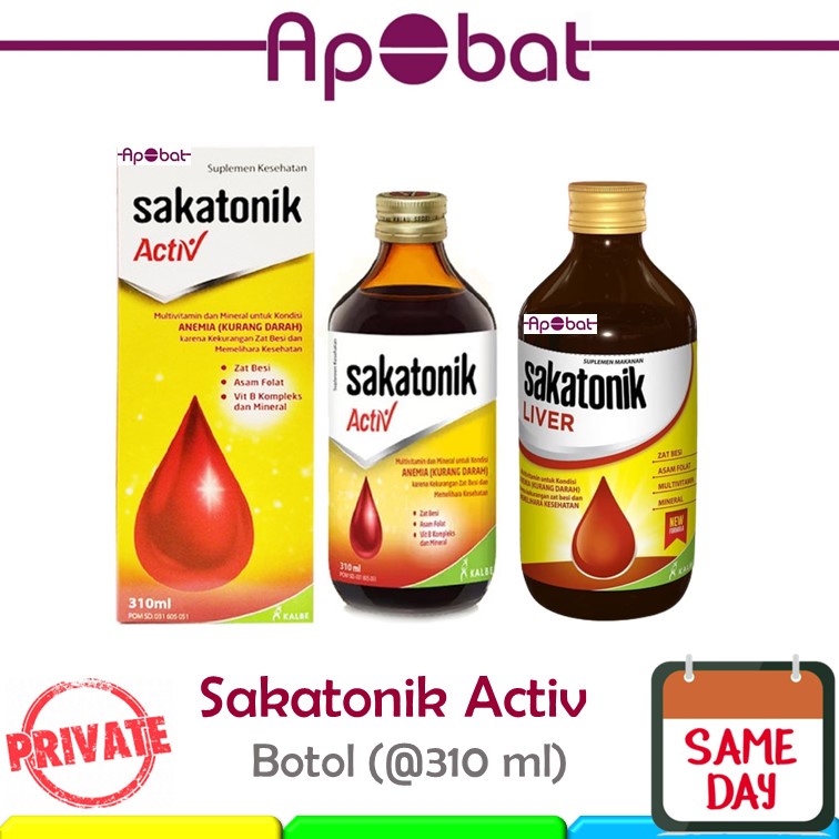 Jual - ApObat - Sakatonik ACTIV / LIVER 310 ml Vitamin Tambah Darah ...