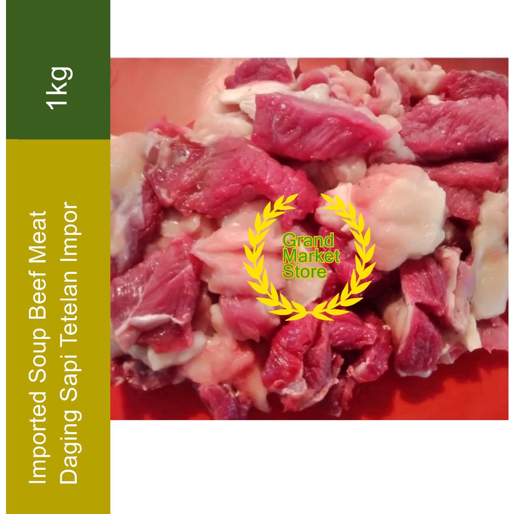 Jual Imported Soup Beef Meat Daging Sapi Tetelan Impor Beku Frozen 1 kg ...