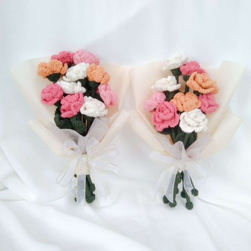 Jual tamanrajut.id bouquet flower crochet, buket bunga rajut handmade ...