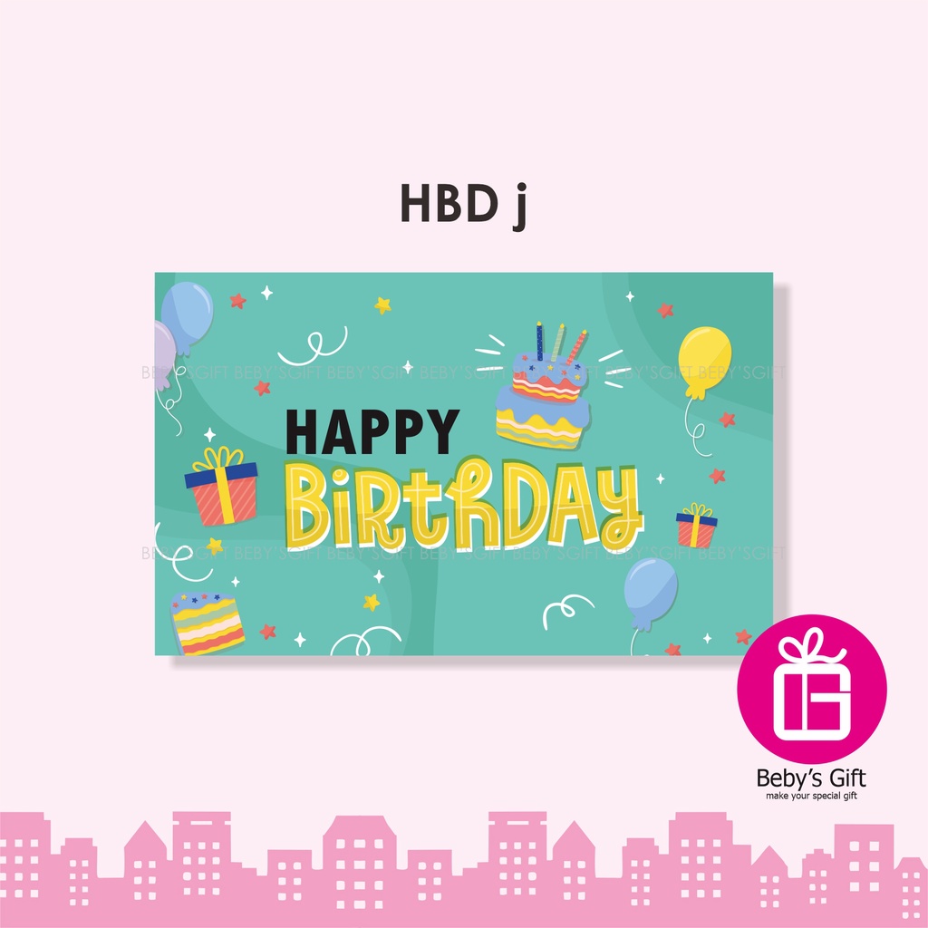Jual Greeting Card Happy Birthday Kartu Ucapan Ulang Tahun Buket atau ...