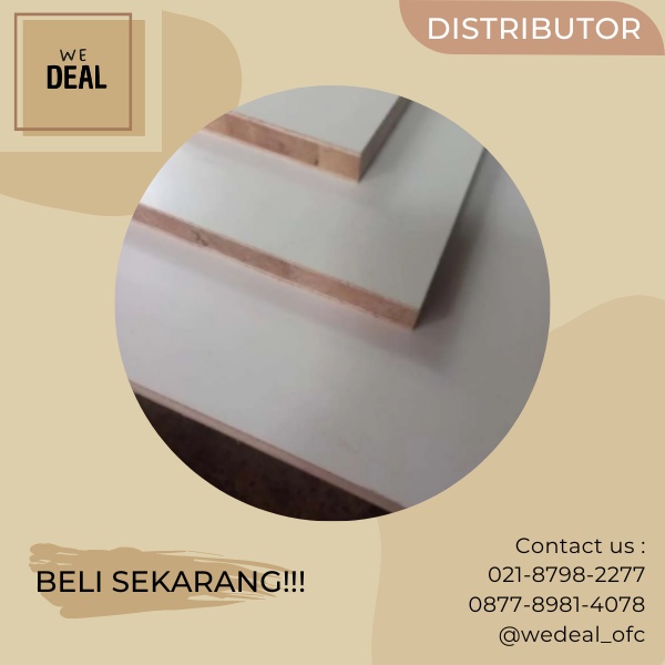 Jual BLOKBOARD MELAMIN 18 MM 1 MUKA / BLOKMIN SF SINGLE FACE 18MM ...