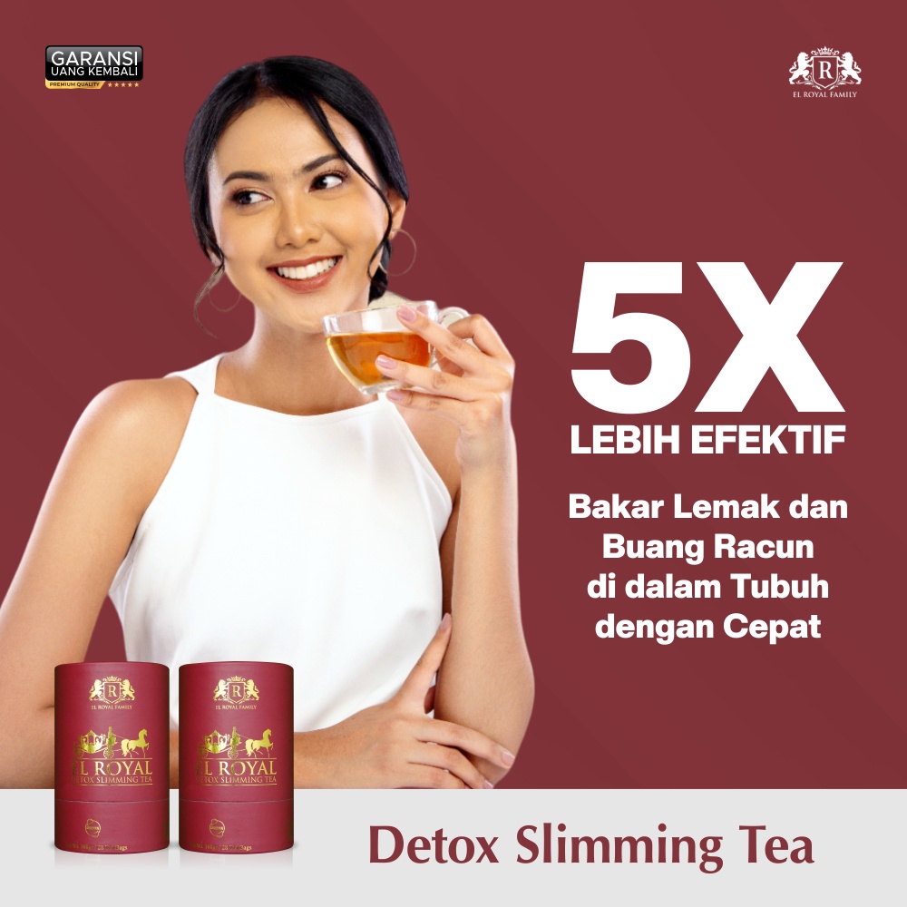 Jual 2 BOTOL El Royal Detox Slimming Tea - Teh Detox 1 Paket Original Sehat ORIGINAL Chinese ...
