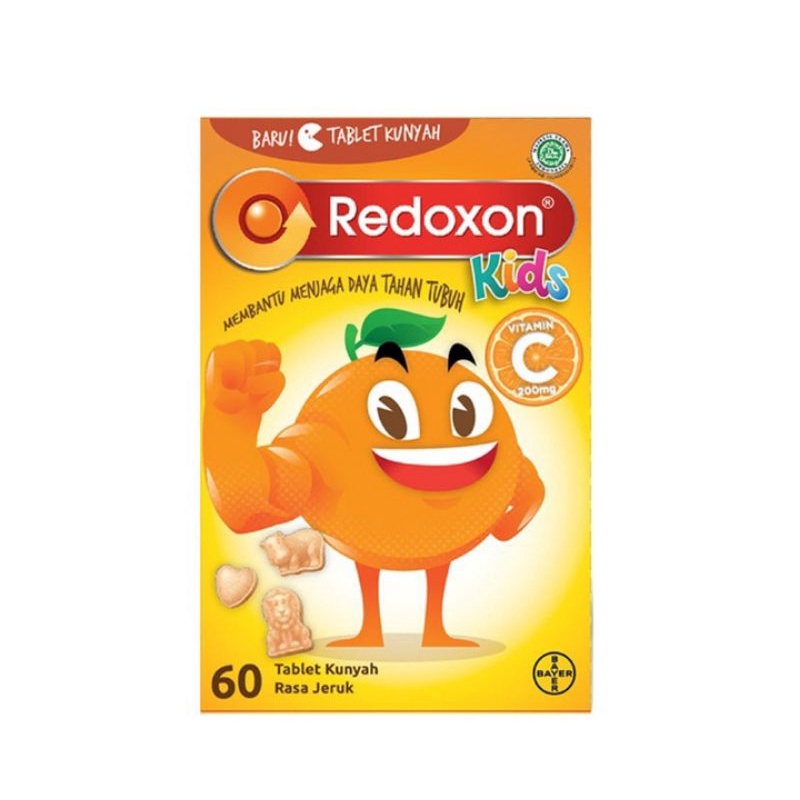 Jual Redoxon Kids Vitamin C 200 mg Rasa Jeruk 60 Tablet Hisap | Shopee ...