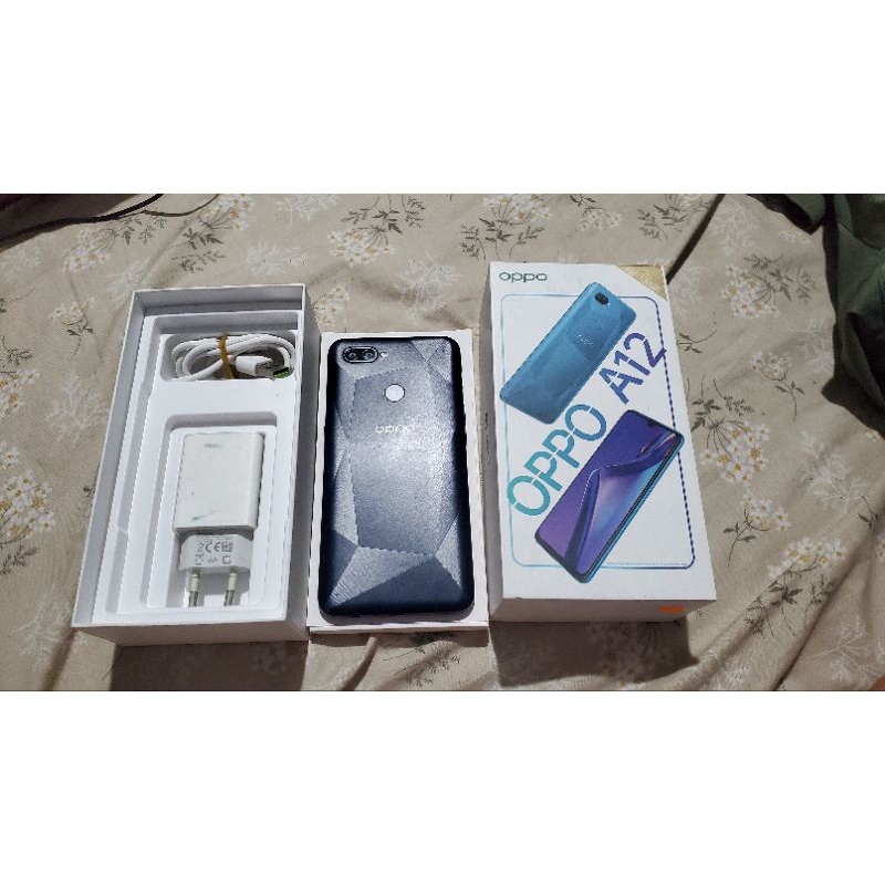 Jual Oppo A12 3/32gb Second Bekas Seken Original FULLSET NO MINUS ...