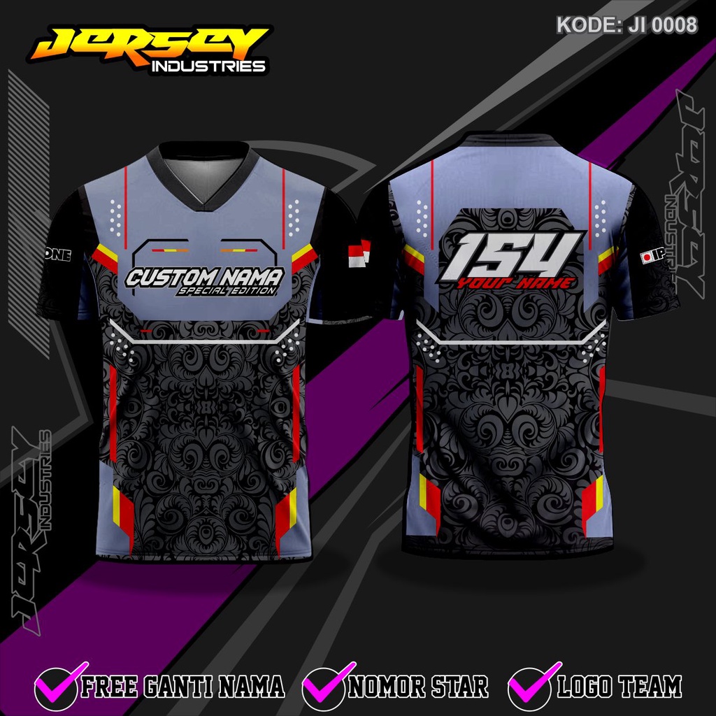 Jual [COD] Jersey Racing Desain Keren, Kaos Jersey Offroad, Bisa Custom ...