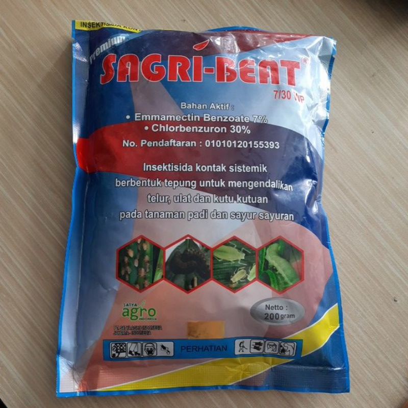 Jual Insektisida SAGRI BEAT 7/30 WP 200 Gram Pembasmi Ulat dan Kutu | Shopee Indonesia