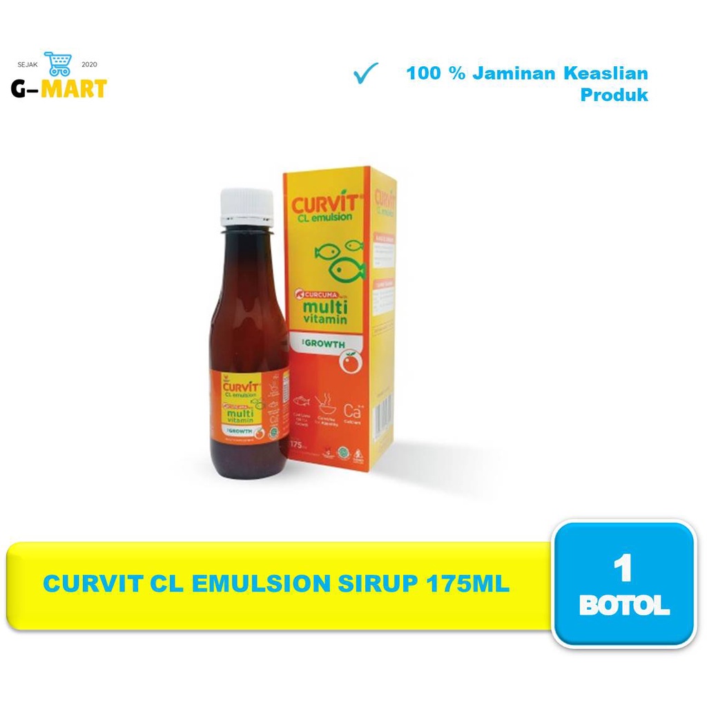 Jual Curvit CL Emulsion Sirup 175ml | Shopee Indonesia