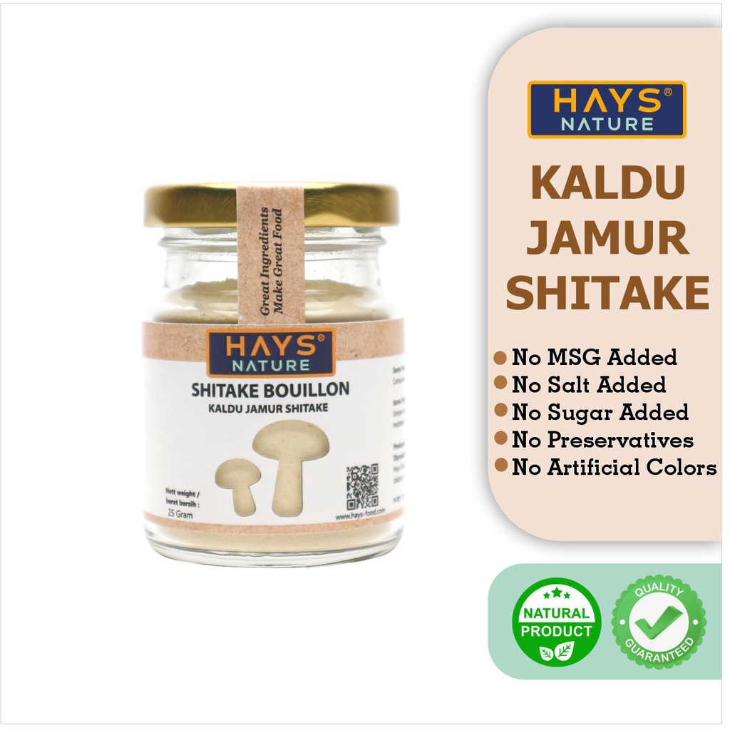 Jual Kaldu Jamur Shitake NON MSG Gula Garam (25 GRAM) Kaldu MPASI ANTI ...
