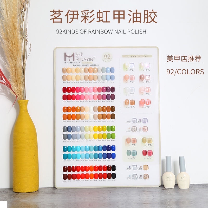 Jual GEL POLISH SET kutek gel set kutek uv MINAYIN 92 warna 15ml FREE ...