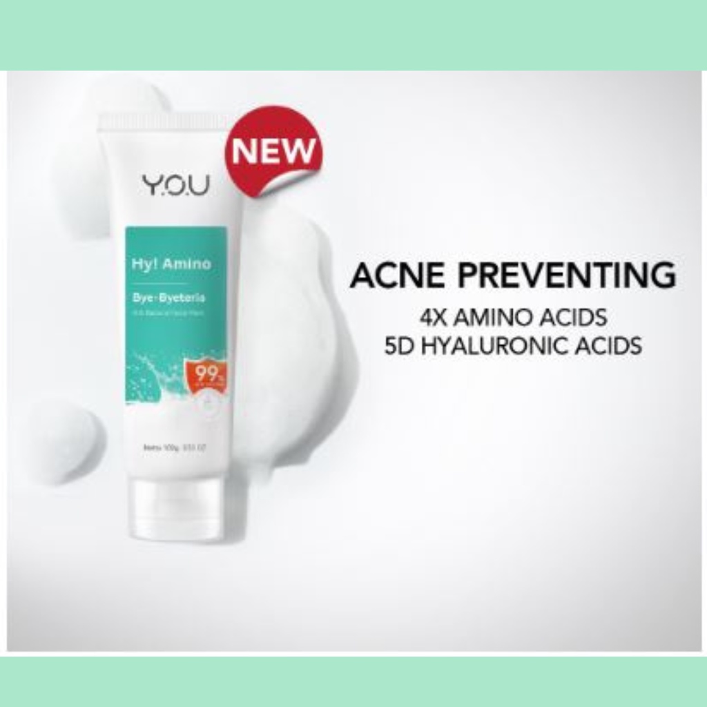 Jual YOU Hy! Amino Bye-Byeteria Anti Bacterial Facial Wash | Sabun Muka ...