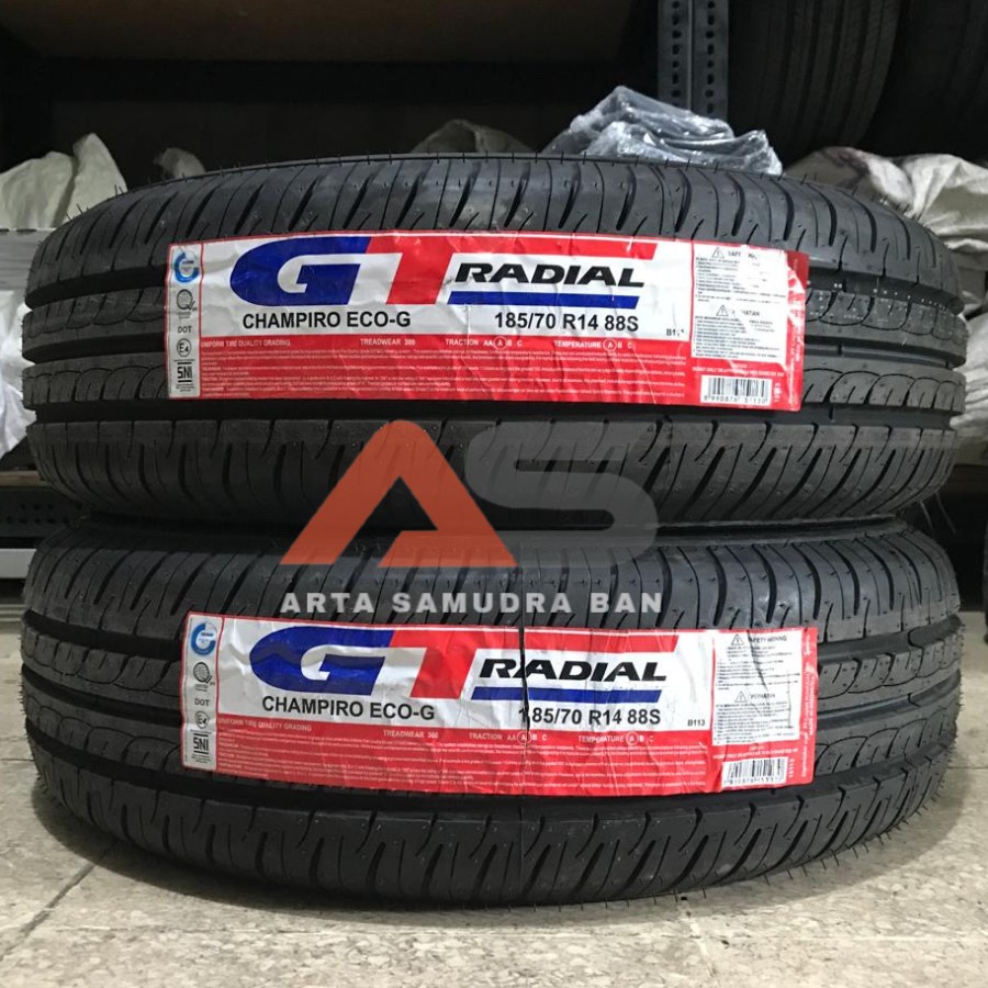 Jual Ban GT Radial Gajah Tunggal Champiro Eco 185 / 70 R 14 R14 | Shopee Indonesia
