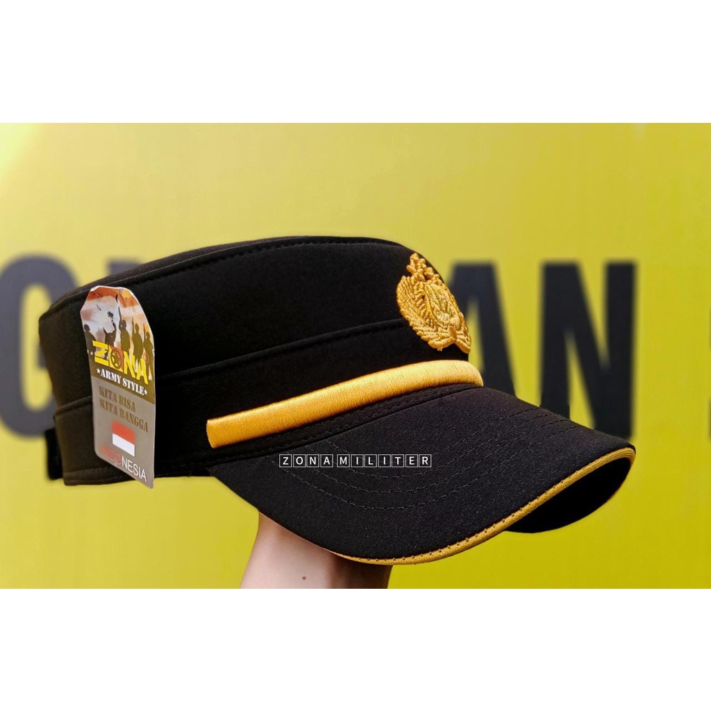 Jual BARU TOPI pilkep KOMANDO PAMA LIST KUNING BISA COD | Shopee Indonesia