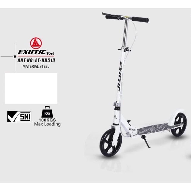 Jual Skuter Roda Dua Bisa Lipat Scooter EXOTIC ET HB 512 dan 513 dan ...