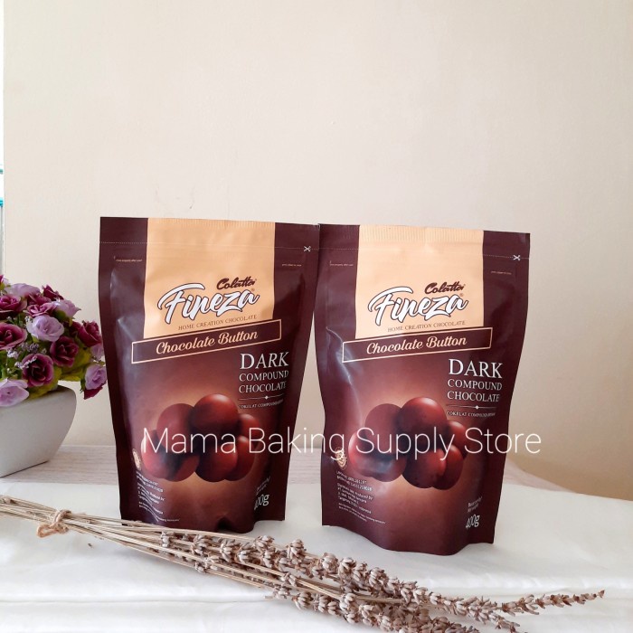 Jual COLATTA FINEZA Dark Compound Chocolate Button Cokelat Kancing 400 ...