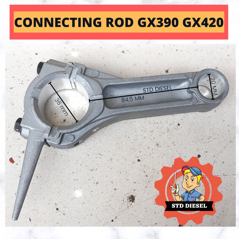 Jual CONNECTING ROD CONROD GX390 GX420 SETANG STANG SEKER SEHER 390 420 ...