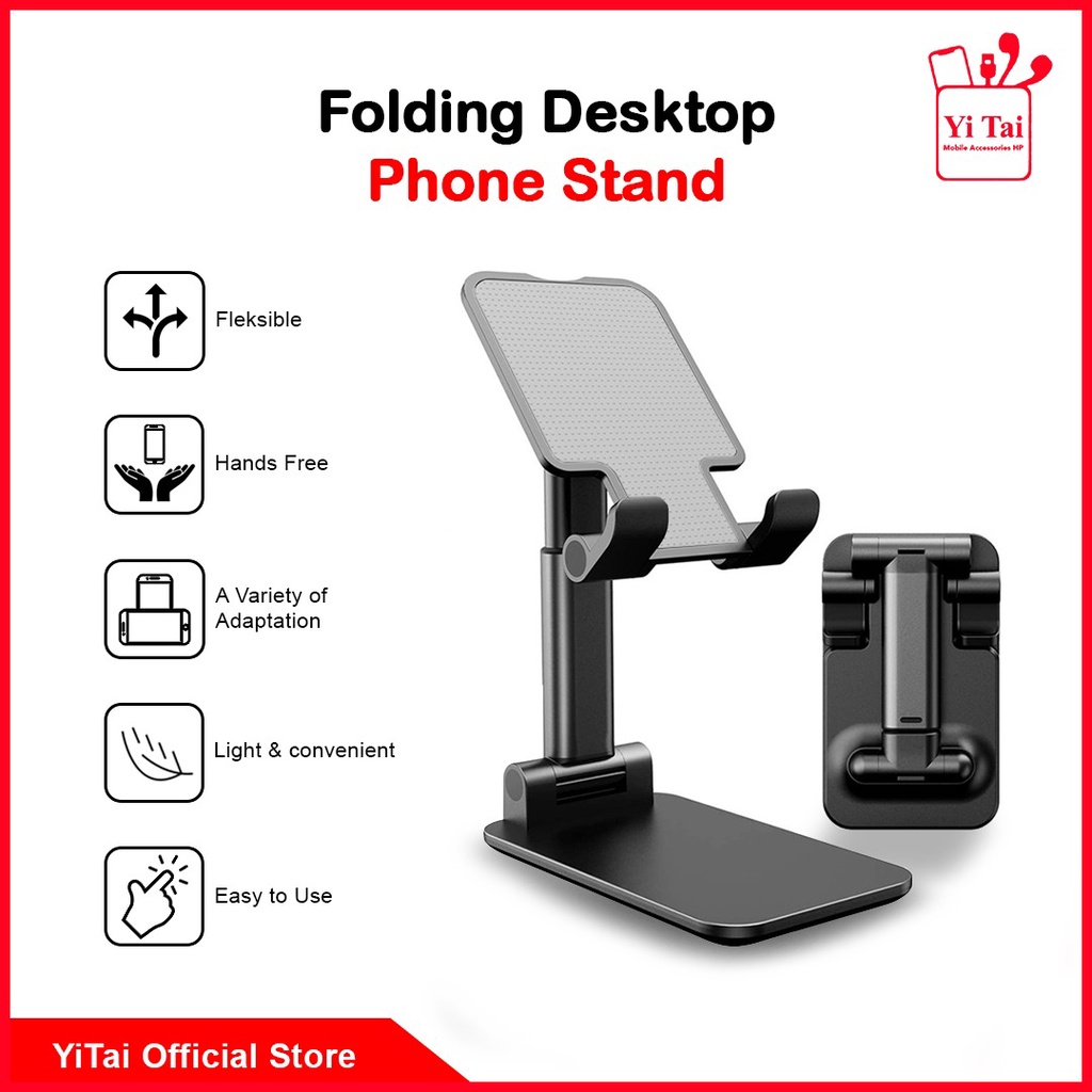 Jual YI TAI - HH02 Stand Hp 2 Heights Folding Hp Holder Desktop ...