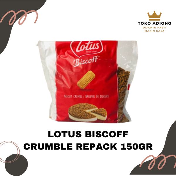 Jual LOTUS BISCOFF CRUMBLE REPACK 150 GR | Shopee Indonesia