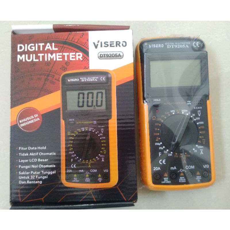 Jual Digital Multimeter Multitester AVO meter Avometer 9205A Big ...