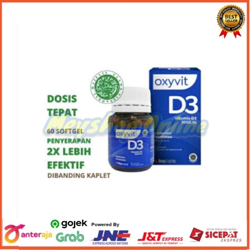 Jual OXYVIT D3 1000 IU 60 kapsul | Shopee Indonesia