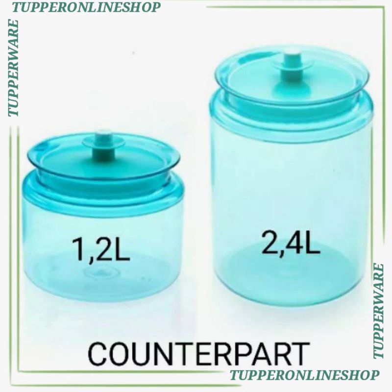 Jual Cristal canister tupperware / toples kristal / toples bening ...