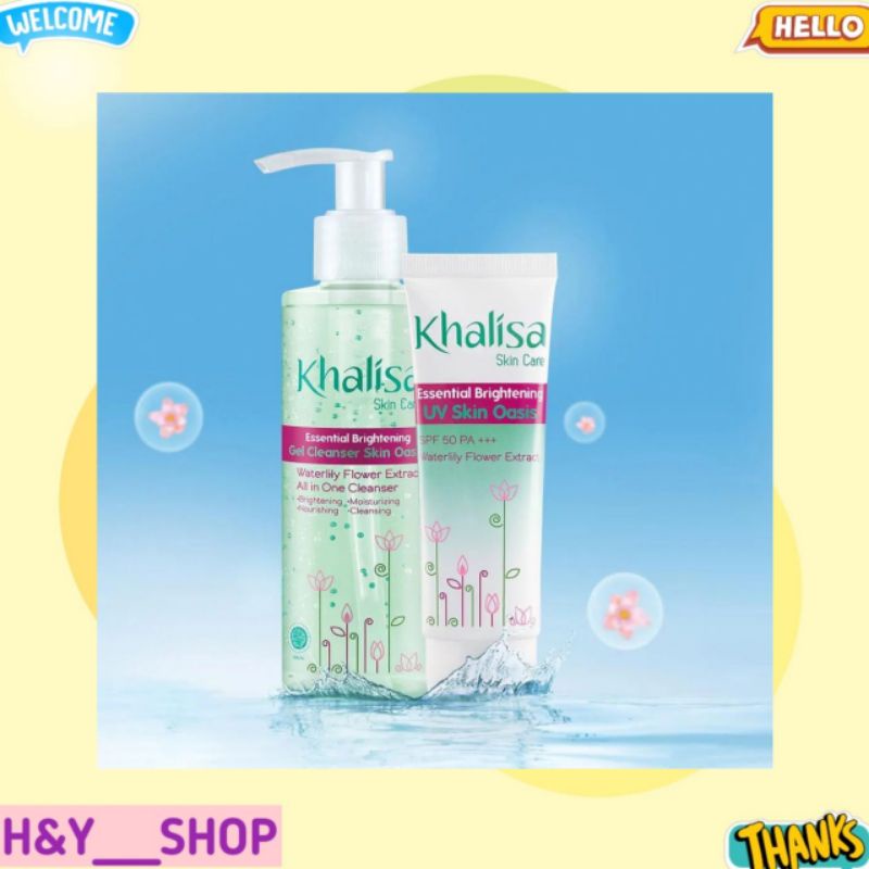 Jual KHALISA UV SKIN OASIS SPF 50 PA+++ | Khalisa Sunscreen | Cleanser ...