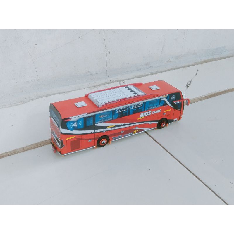 Jual miniatur papercraft bus skala 50 bris trans tuan muda | Shopee ...