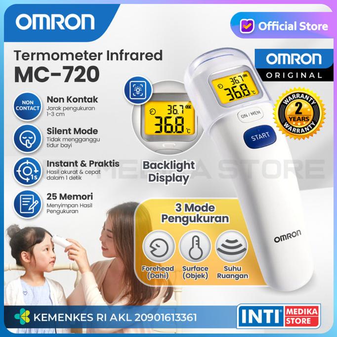 Jual OMRON - Thermometer Infrared MC 720 | Termometer Non Kontak Thermo ...