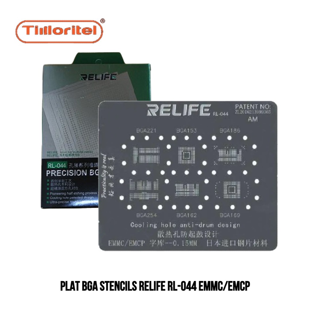 Jual PLAT BGA STENCILS RELIFE RL-044 EMMC/EMCP | Shopee Indonesia